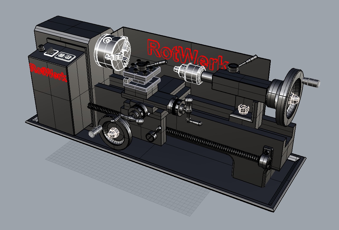 My Lathe free 3D Model 3DS LWO LW LWS STL - CGTrader.com