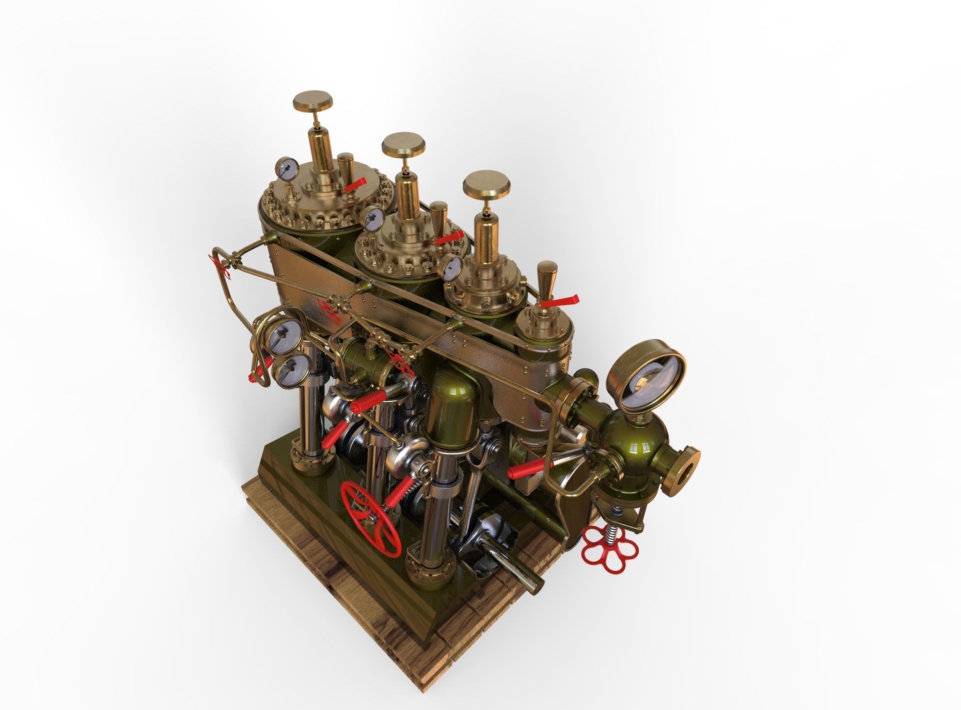 Marine Steam Machine 3D model | CGTrader
