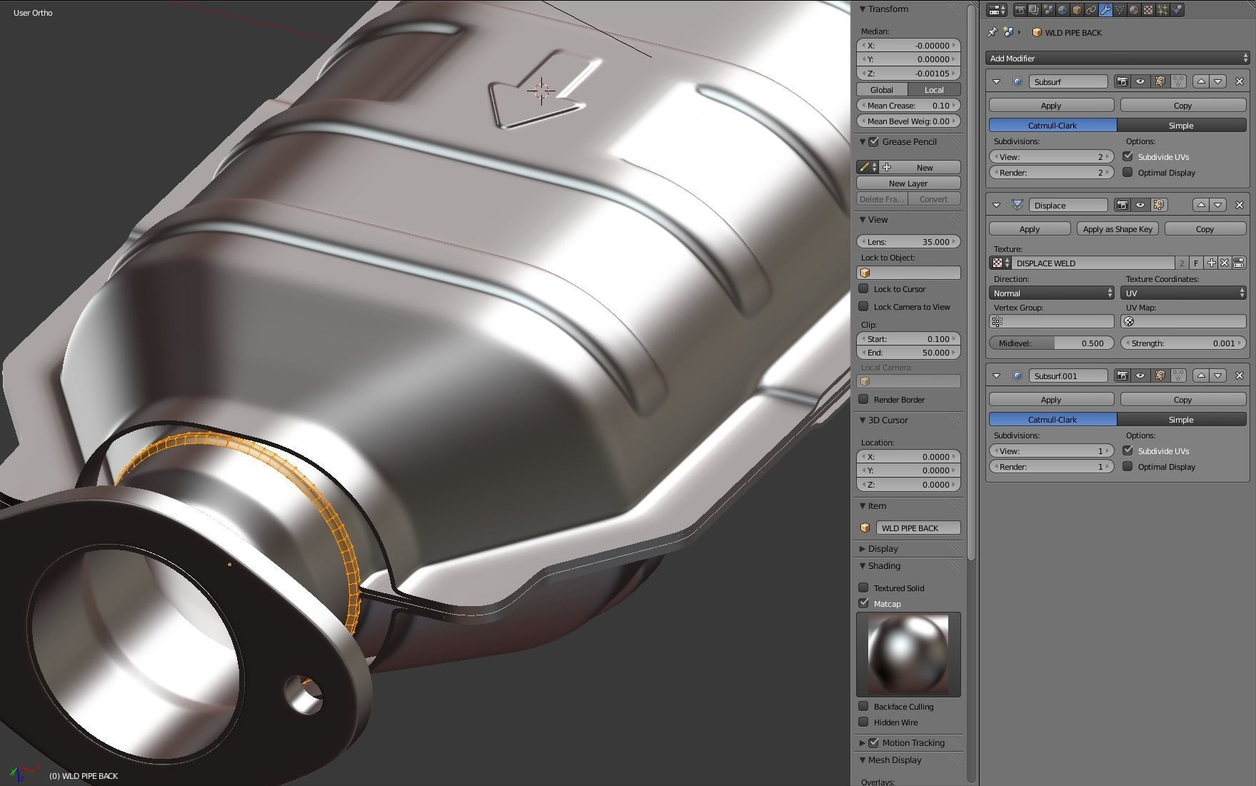 Catalytic Converter 3D model | CGTrader
