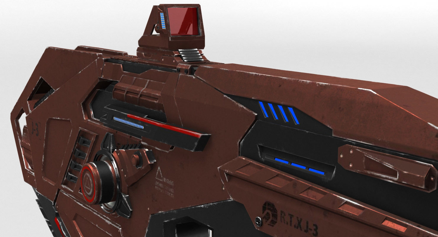 Plasma Rifle RTX J3 3D model | CGTrader