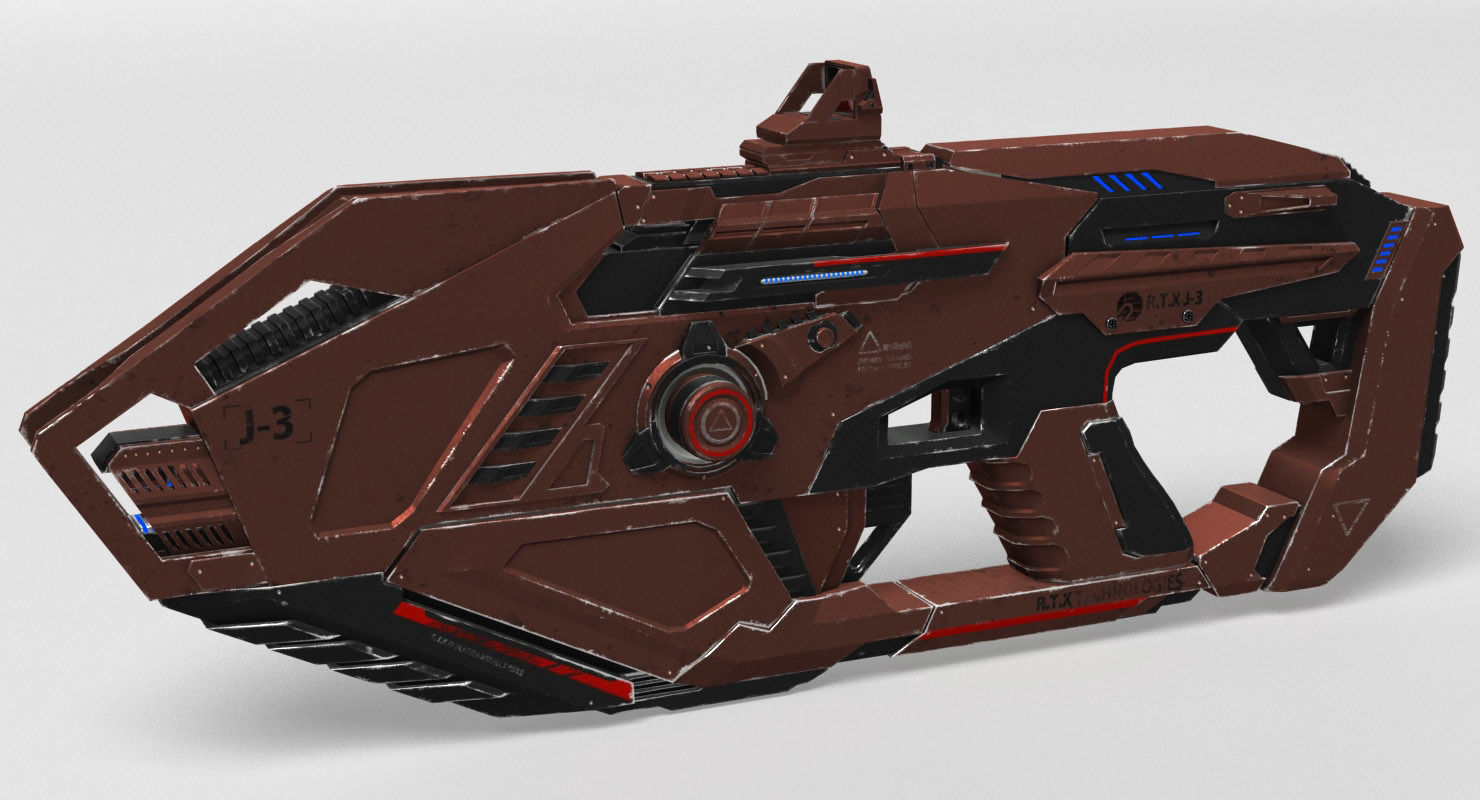 Plasma Rifle RTX J3 3D model | CGTrader
