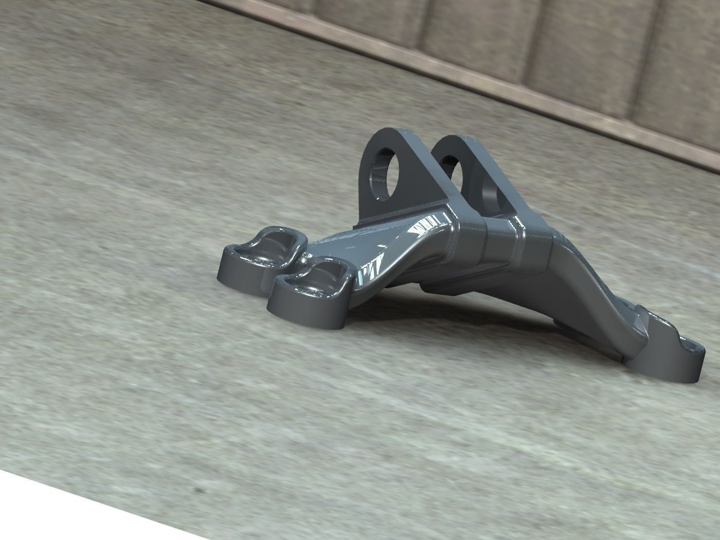 GE jet engine bracket V2 free 3D model | CGTrader