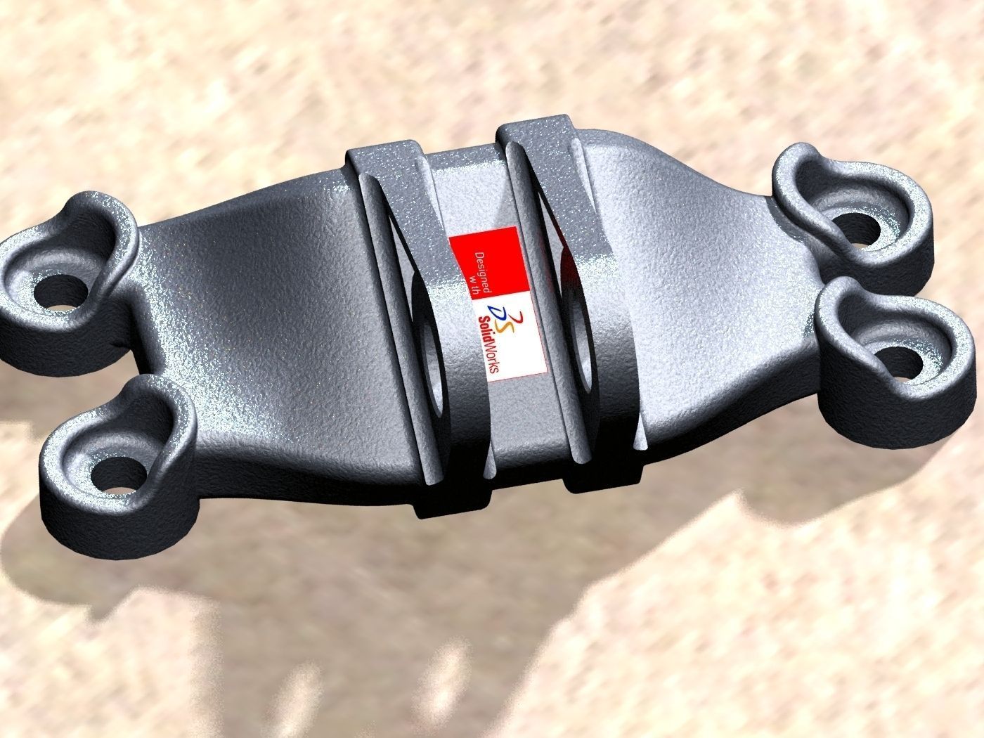 GE jet engine bracket V2 1 free 3D model | CGTrader