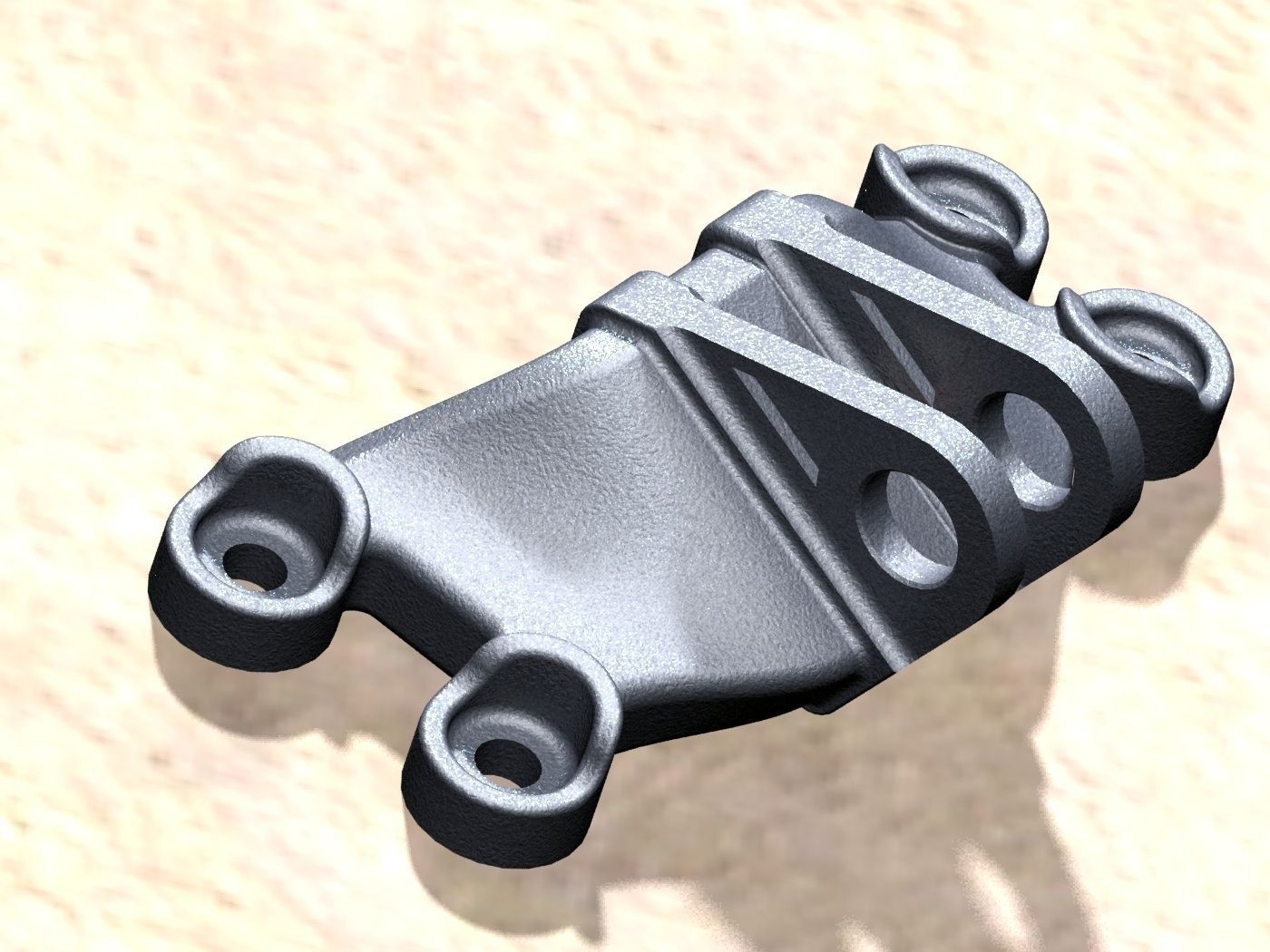 GE jet engine bracket V2 1 free 3D model | CGTrader