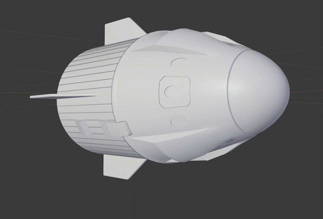 SpaceX Crew Dragon low poly free 3D model | CGTrader