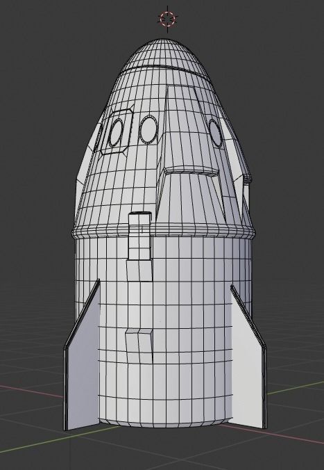 SpaceX Crew Dragon low poly free 3D model | CGTrader