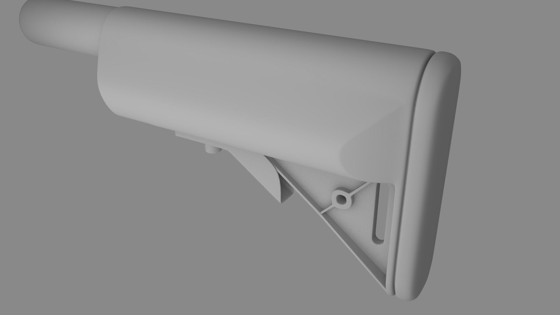 Assault rifle Stock free 3D model | CGTrader