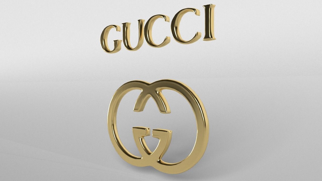 Gucci Logo Pack 01 free VR / AR / low-poly 3D model | CGTrader