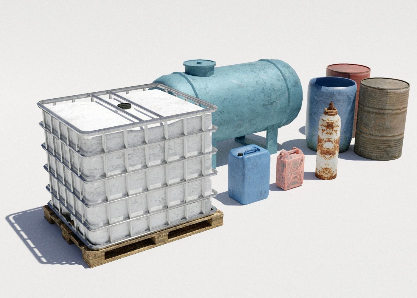 3D model Collection - Liquid tanks VR / AR / low-poly | CGTrader