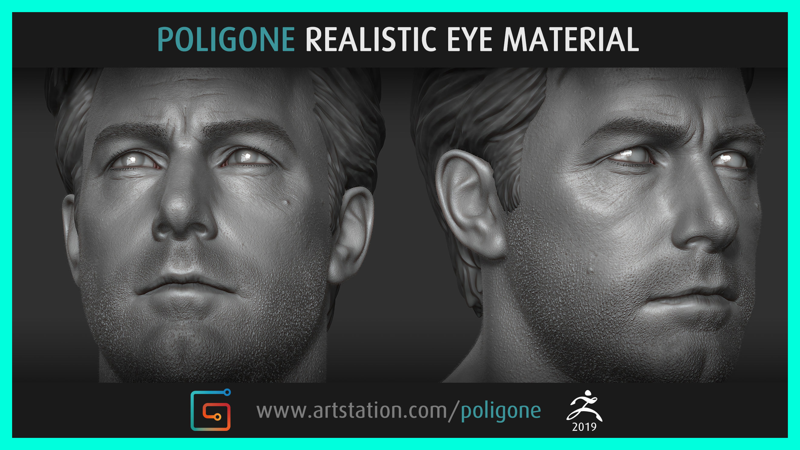 Poligone Realistic Eye Material 3D model | CGTrader