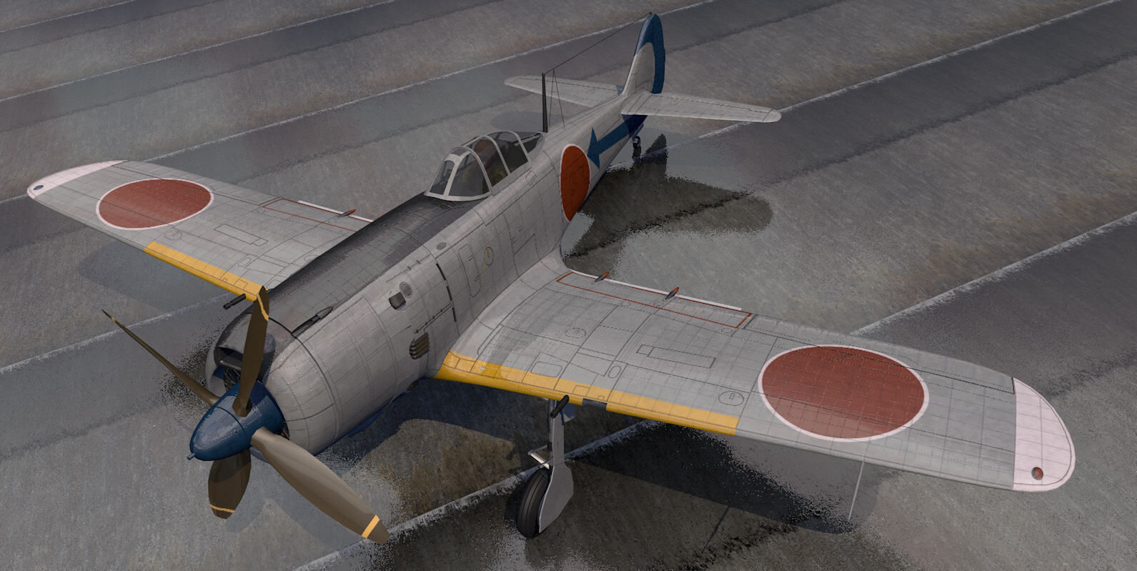 Nakajima Ki-84 Hayate - aka Frank 3D model | CGTrader