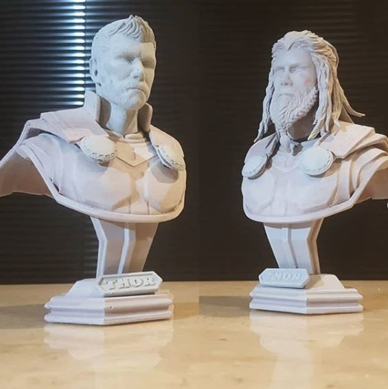 Thor Bust Short Hair - Avenger 4 bust - from Marvel 3D model 3D ...