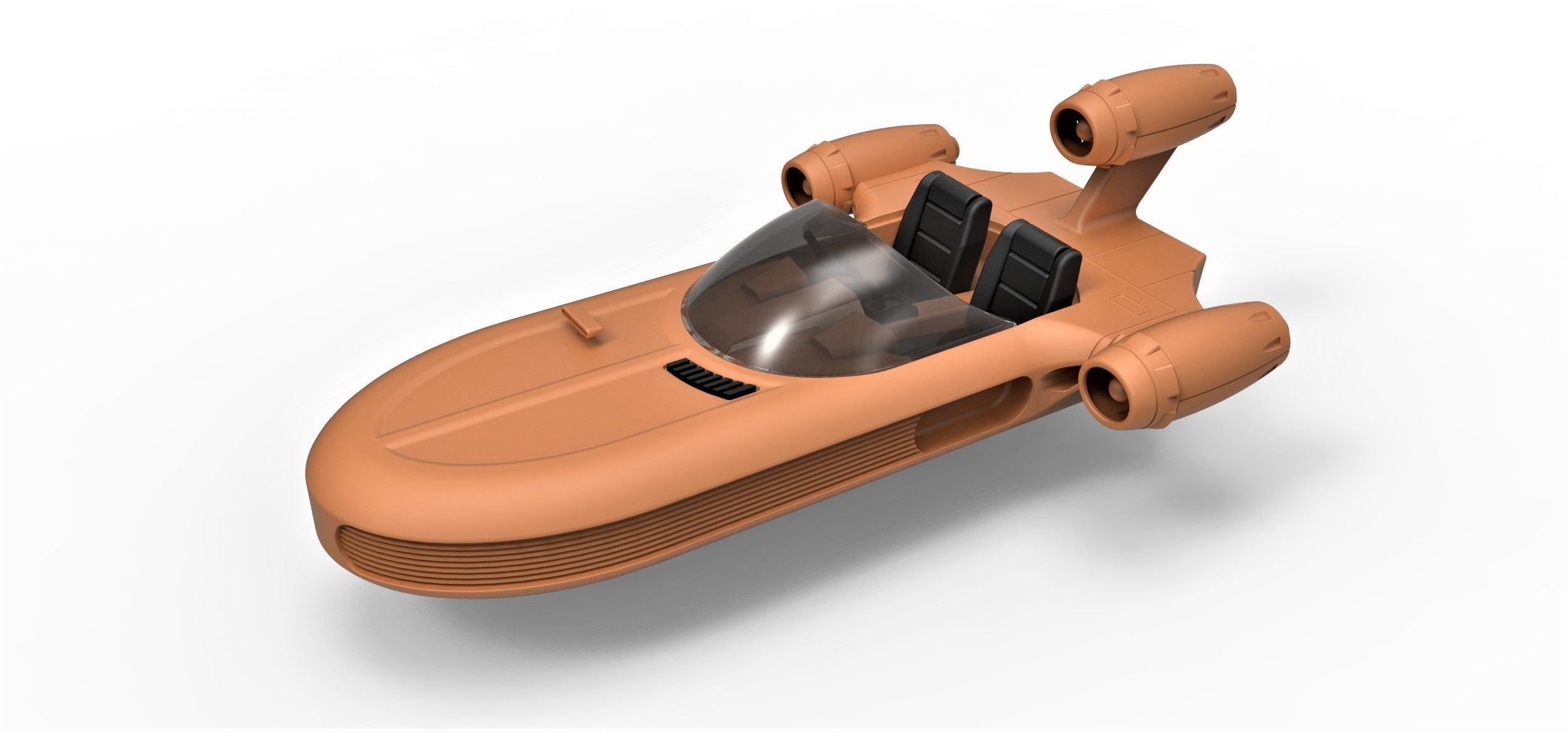 Landspeeder X-34 from Star Wars Scale 1 to 24 3D model 3D printable ...