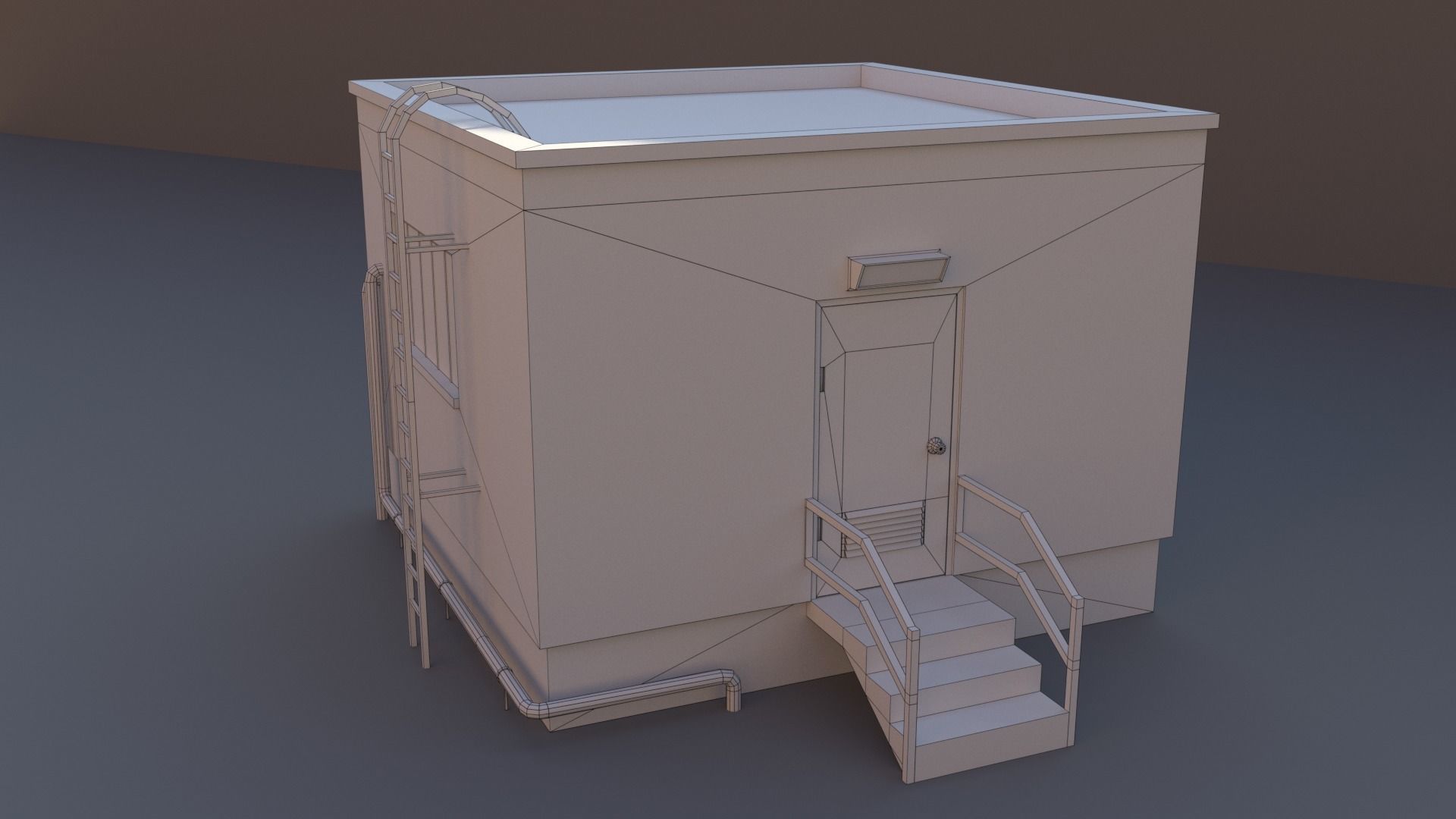 3D model Roof Exit low-poly 3D model VR / AR / low-poly | CGTrader