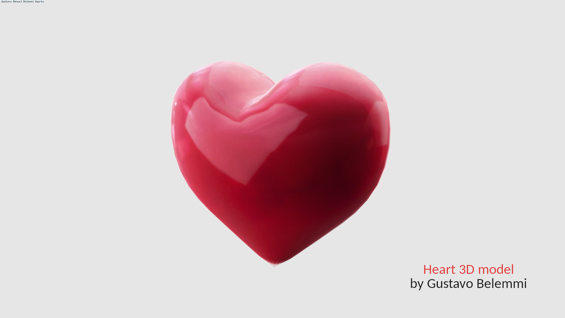 Simple symbolic heart free VR / AR / low-poly 3D model | CGTrader