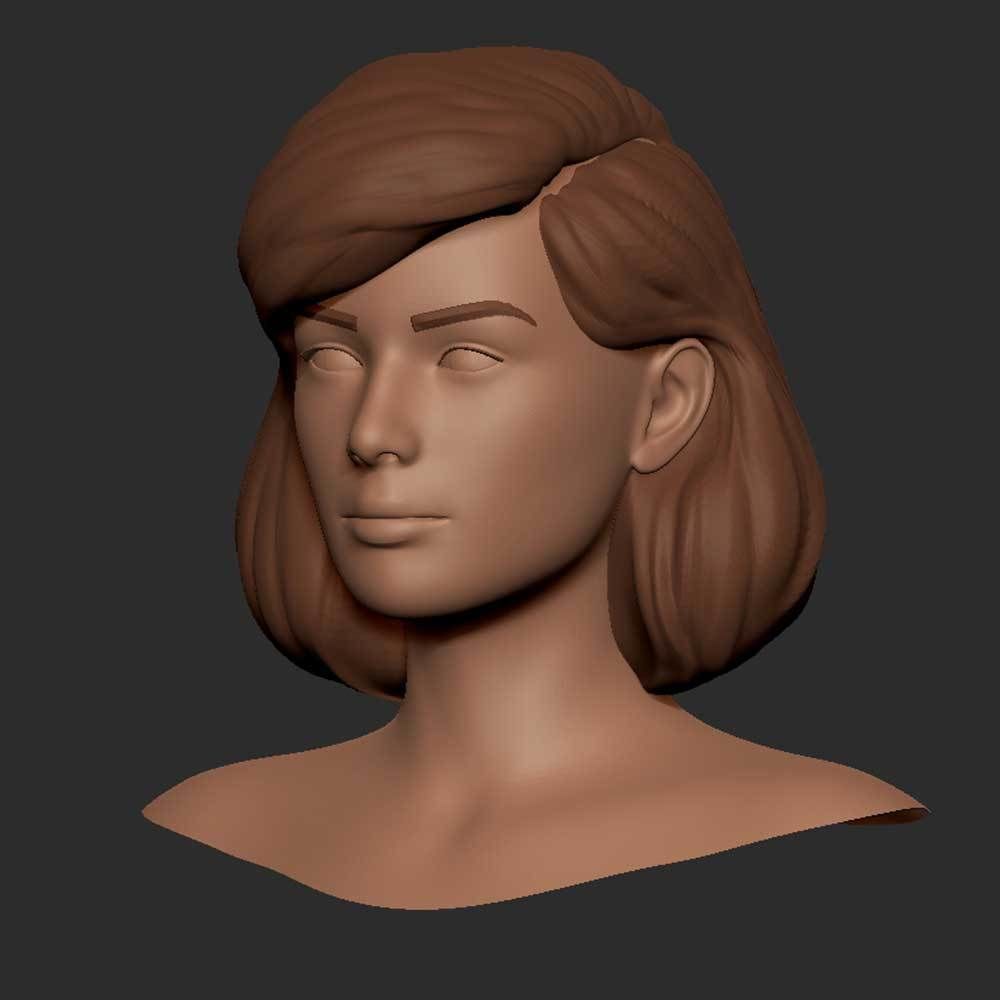 free female base mesh free 3D model | CGTrader