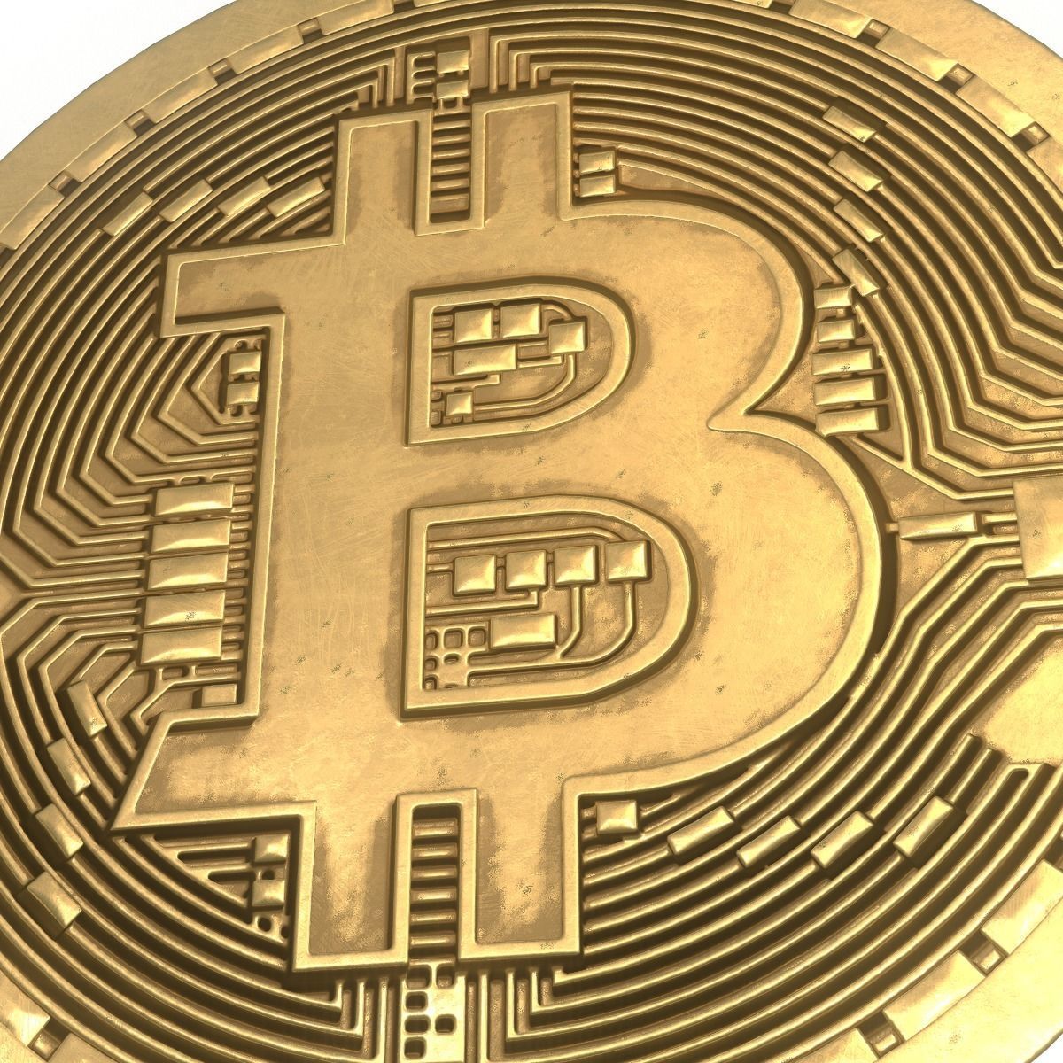 3D model Bitcoin PBR 4k coin VR / AR / low-poly | CGTrader