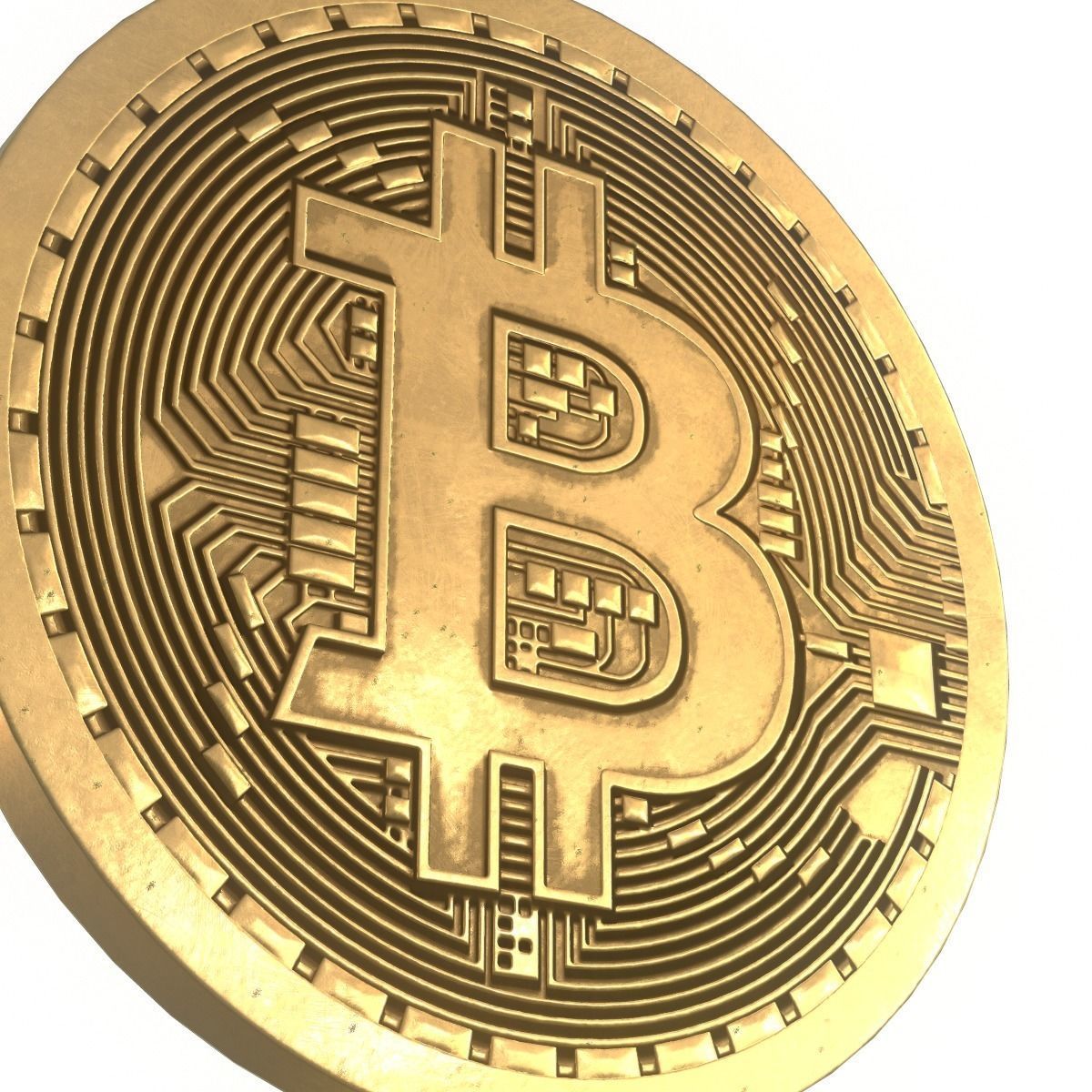 3D model Bitcoin PBR 4k coin VR / AR / low-poly | CGTrader