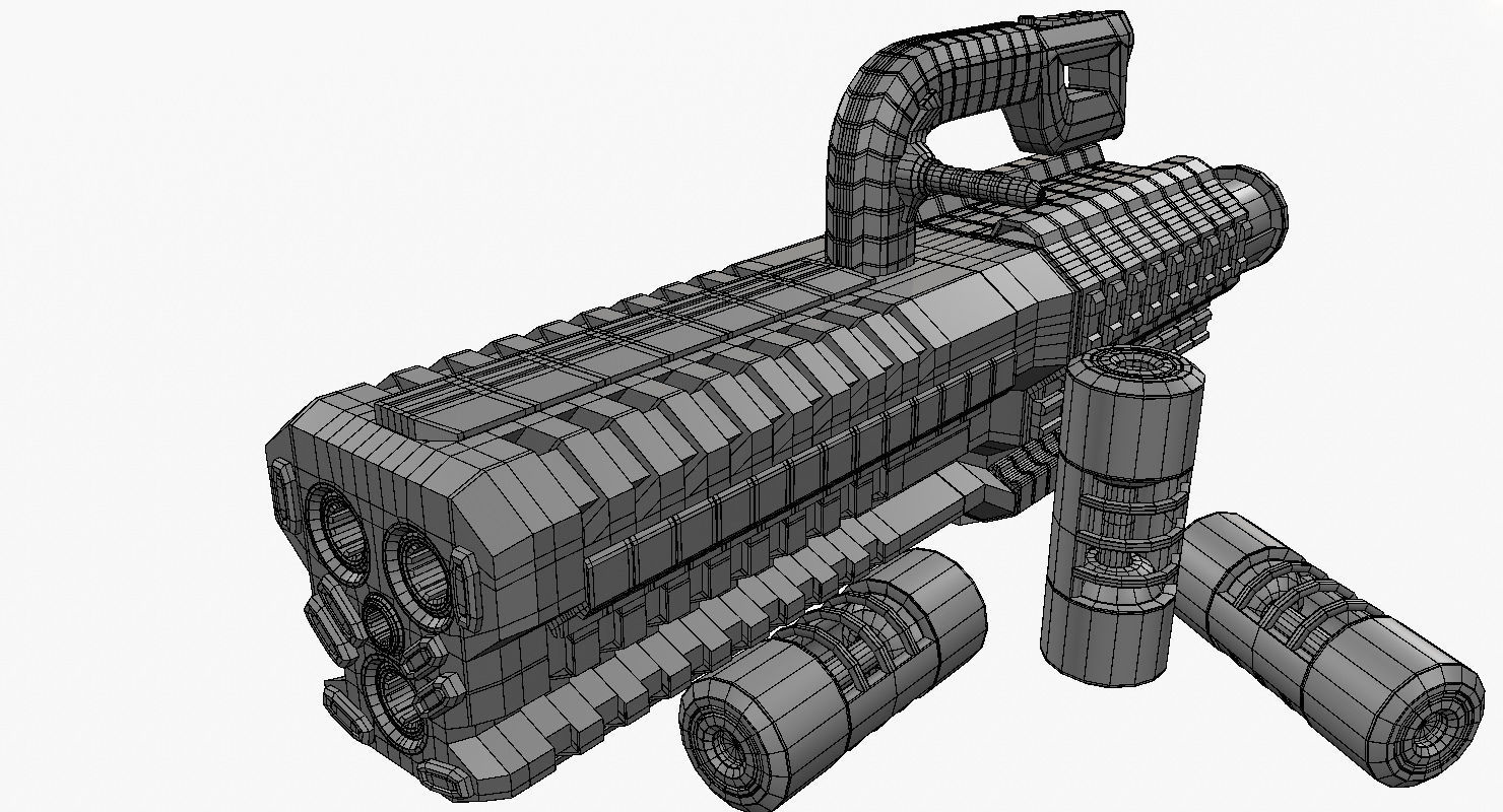 TGP Heavy Gun 3D model | CGTrader