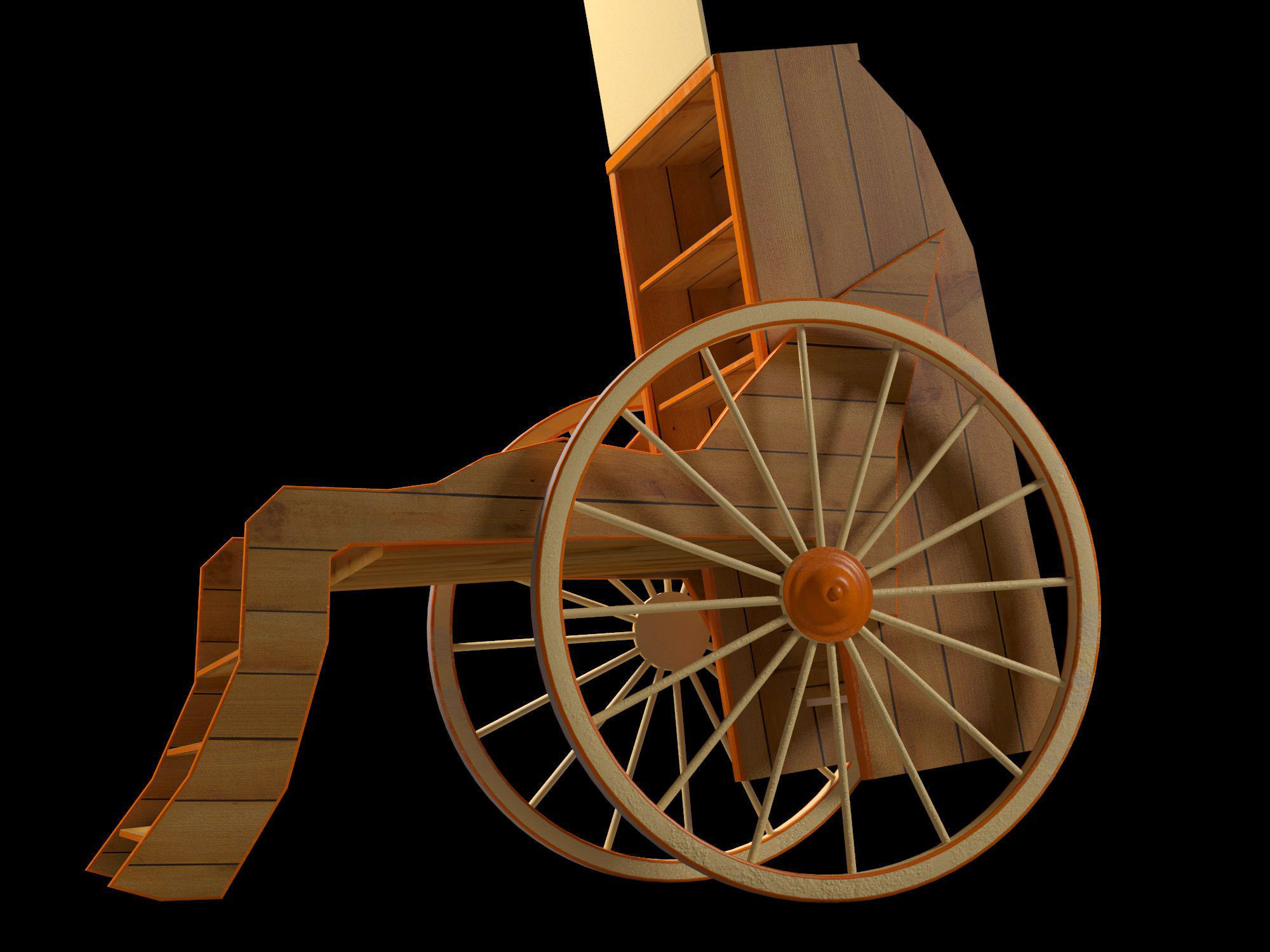 Snake Oil Cart free 3D model | CGTrader