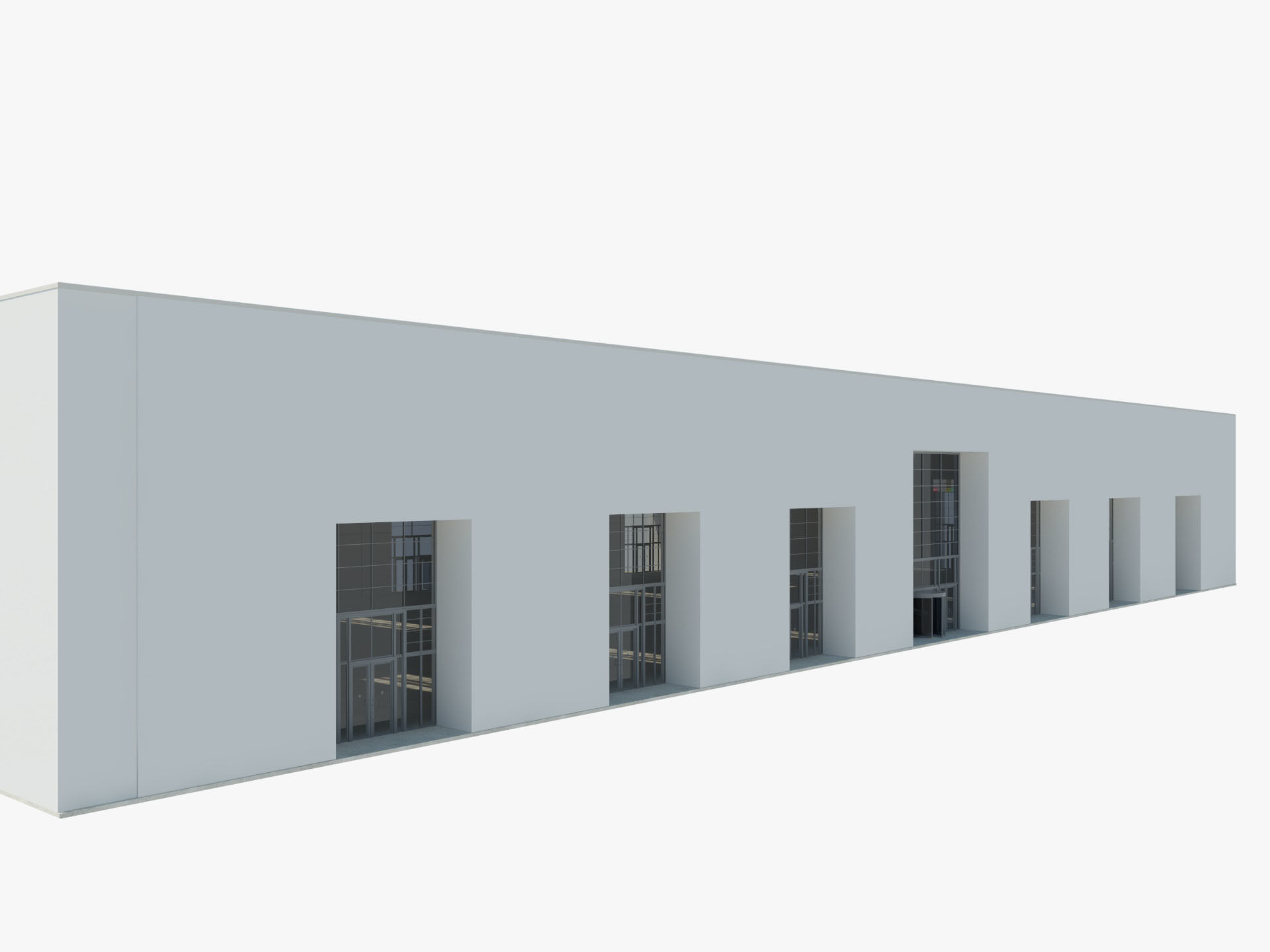 Exhibition Hall Warehouse 3 3D model | CGTrader
