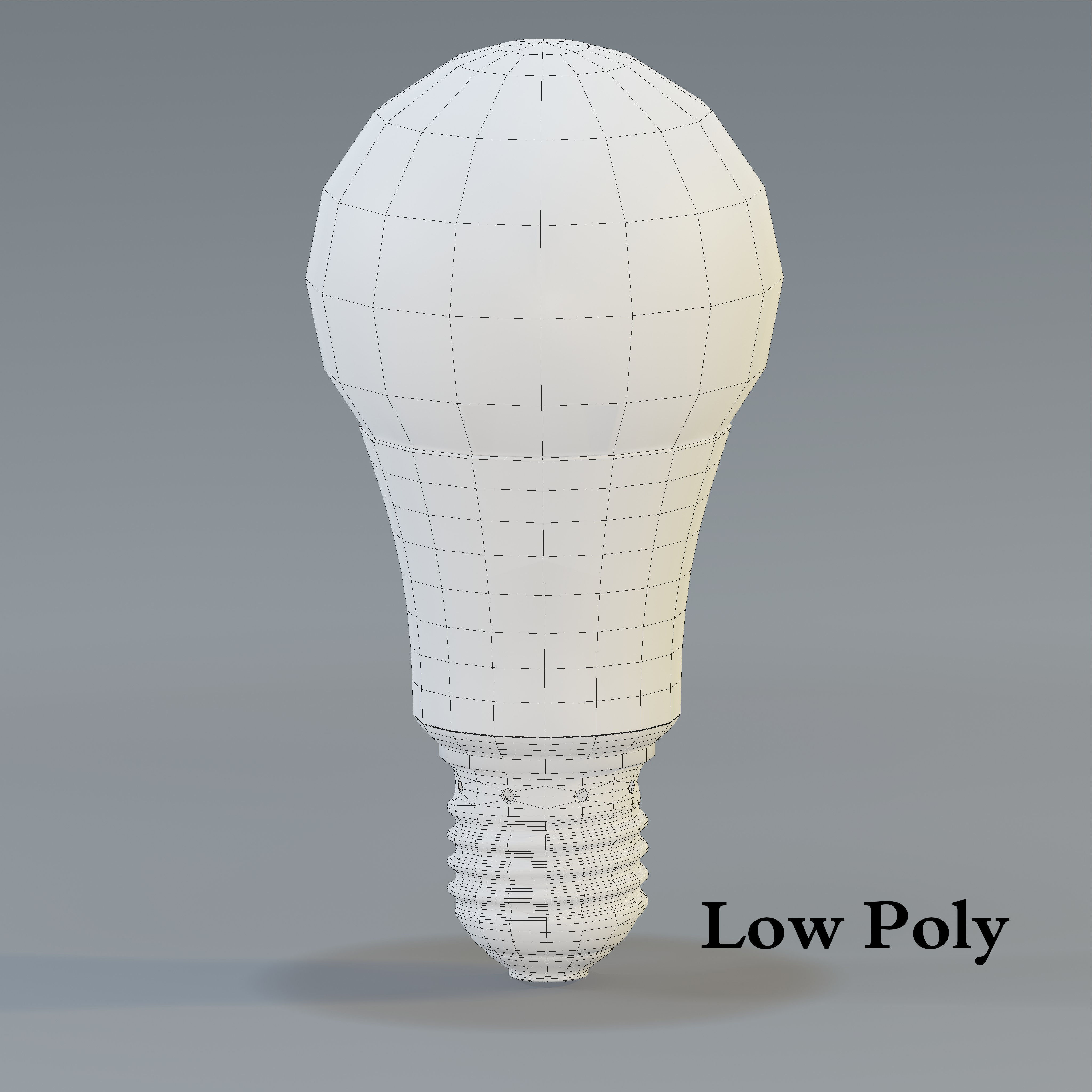 3D model LED Frosted Classic Light Bulb VR / AR / low-poly | CGTrader