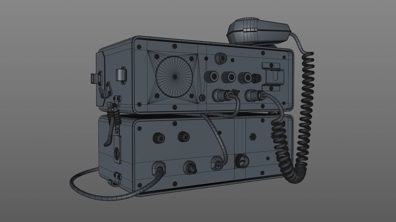 WW2 HAM Radio 3D model | CGTrader