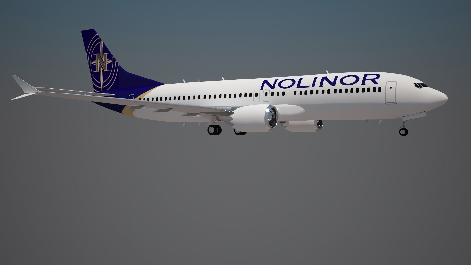 Nolinor Aviation 737 Aircraft 3D model | CGTrader