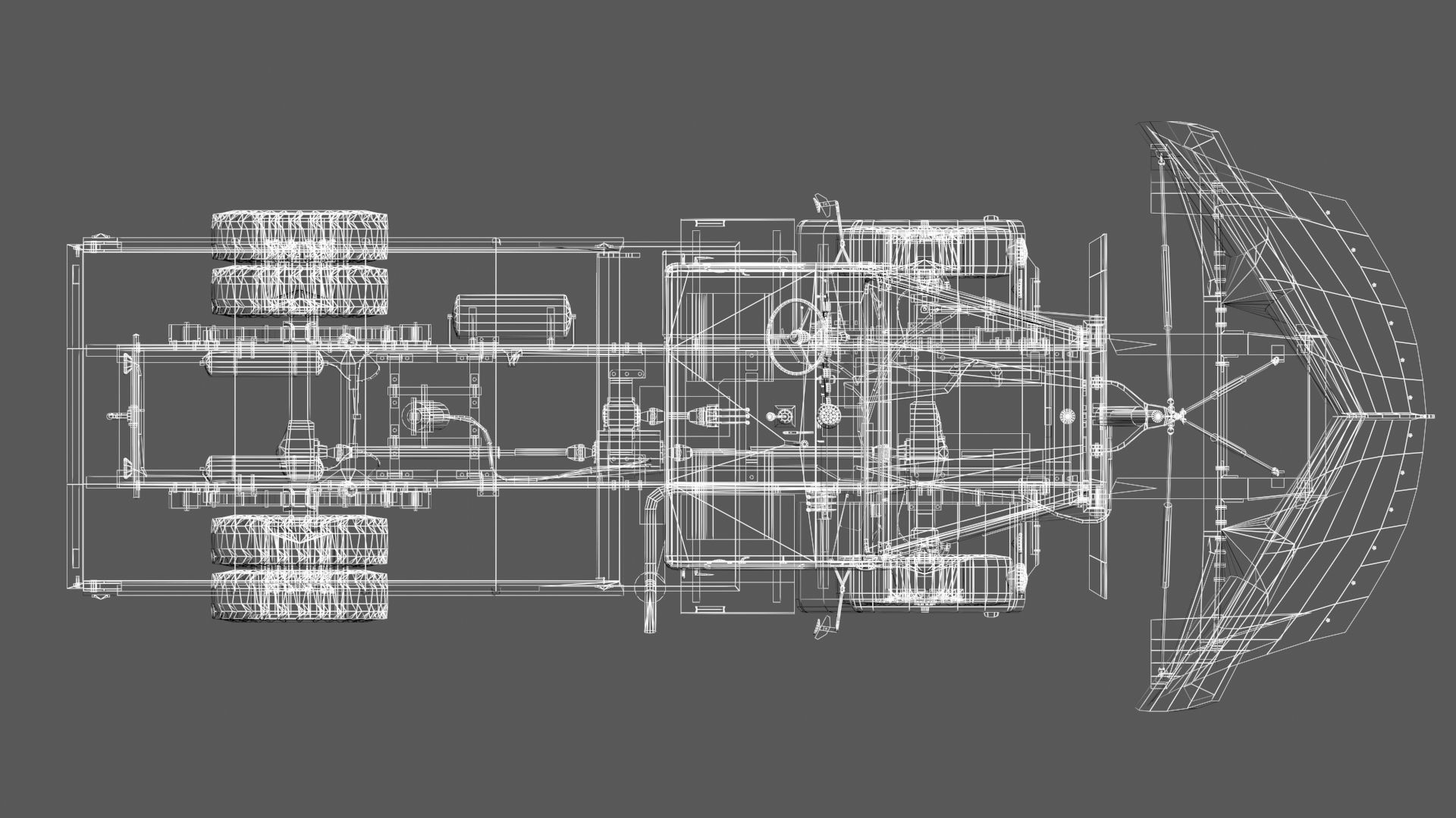 3D model FWD Tractioneer VR / AR / low-poly | CGTrader