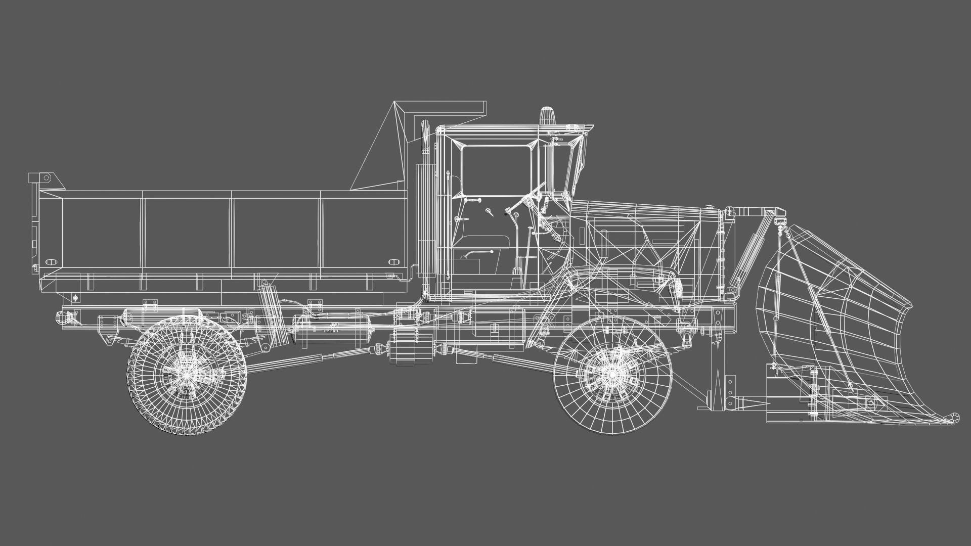 3D model FWD Tractioneer VR / AR / low-poly | CGTrader