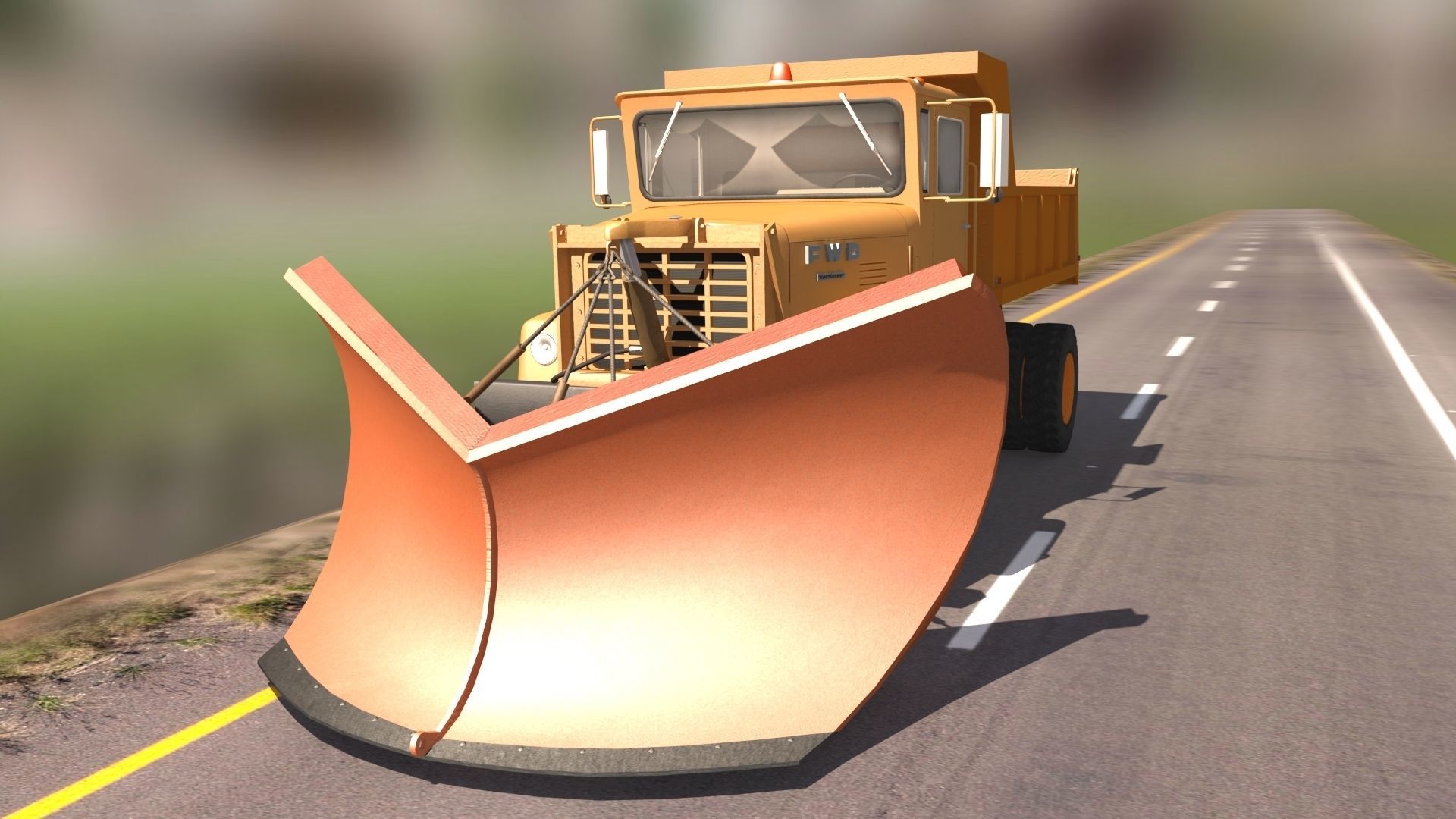 3D model FWD Tractioneer VR / AR / low-poly | CGTrader