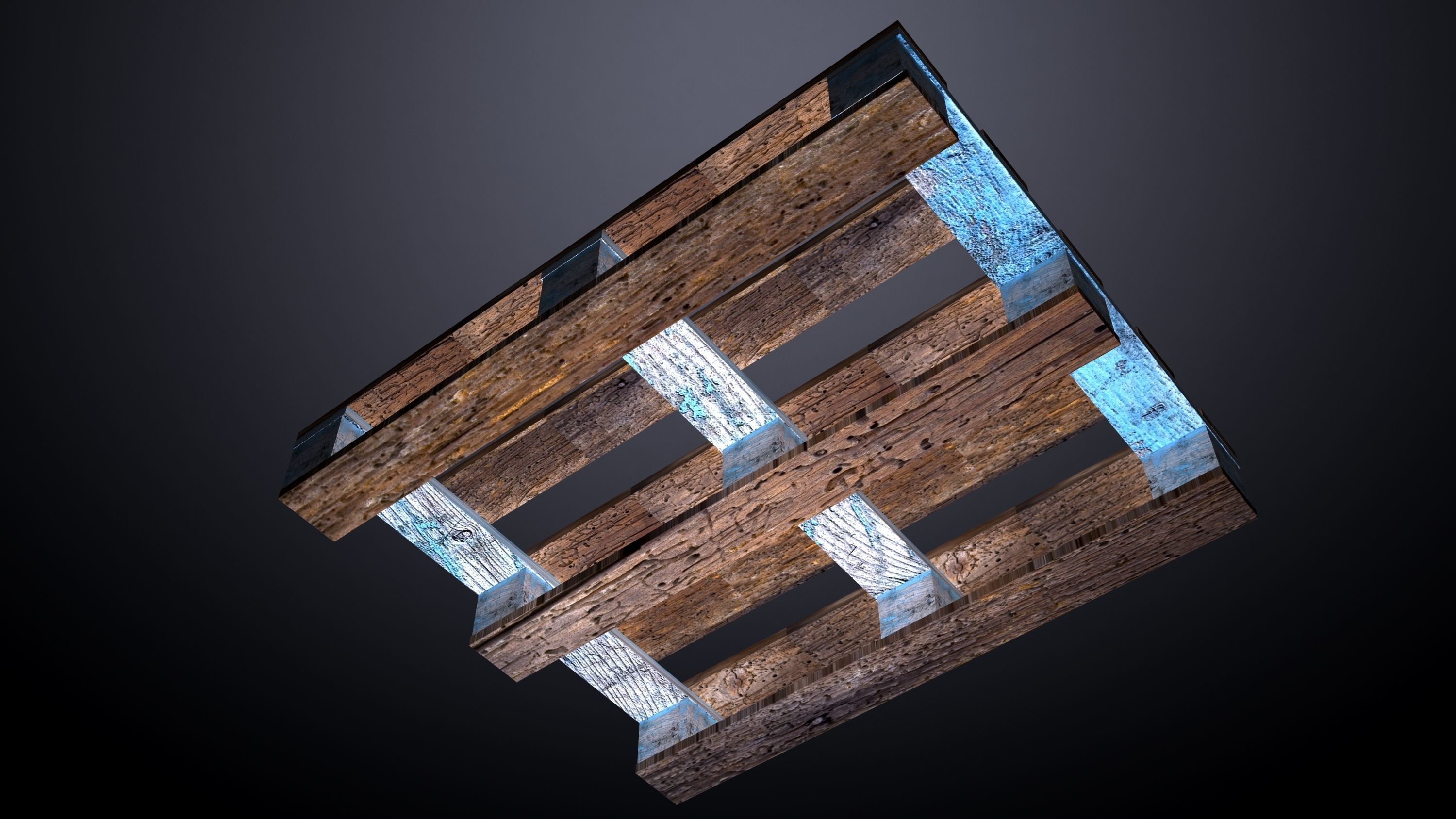 padon wooden pallet 3D model | CGTrader