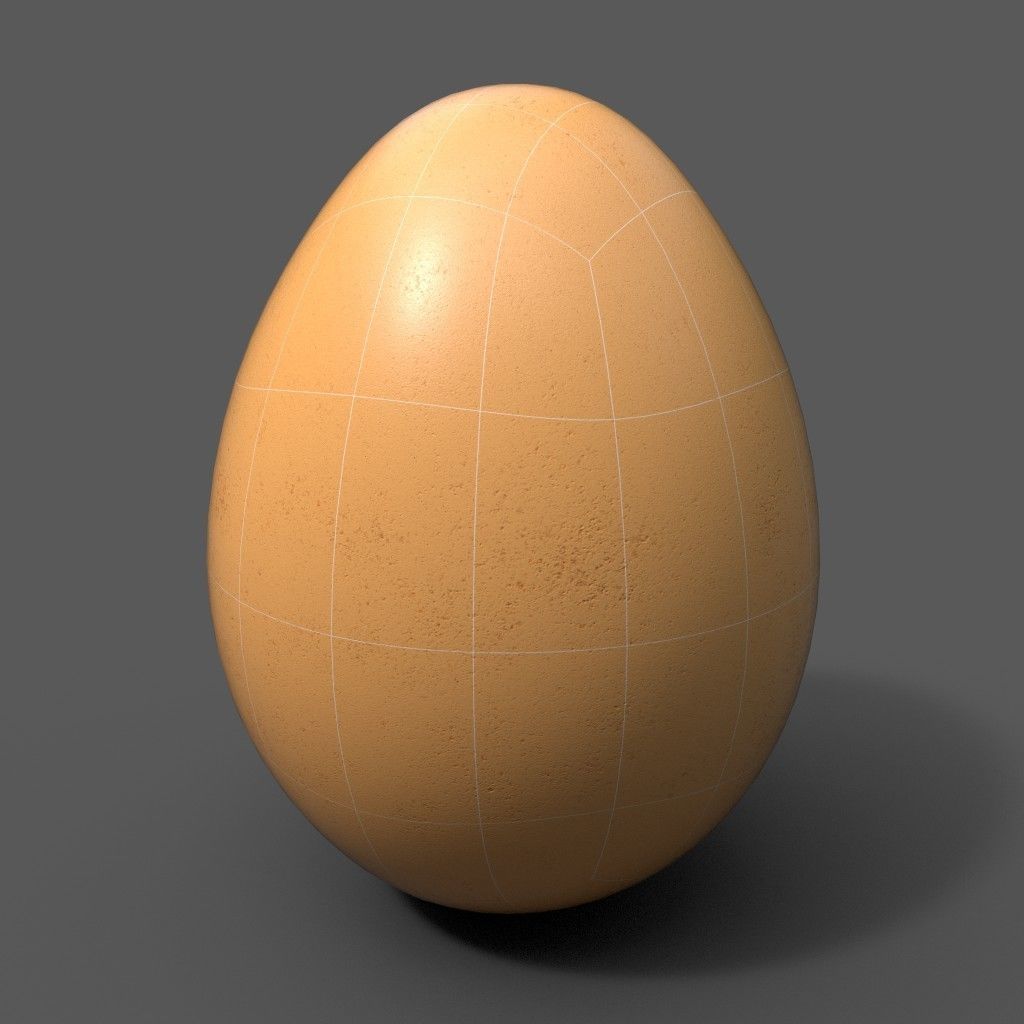 3D model Realistic Chicken Egg VR / AR / low-poly | CGTrader