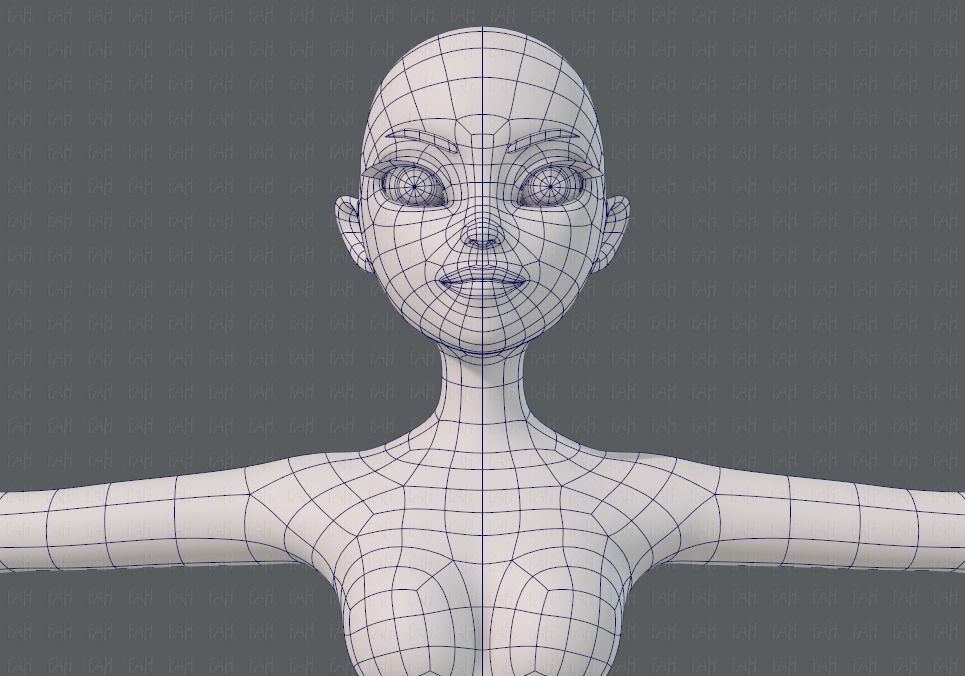 3D model Base mesh woman 19 VR / AR / low-poly | CGTrader