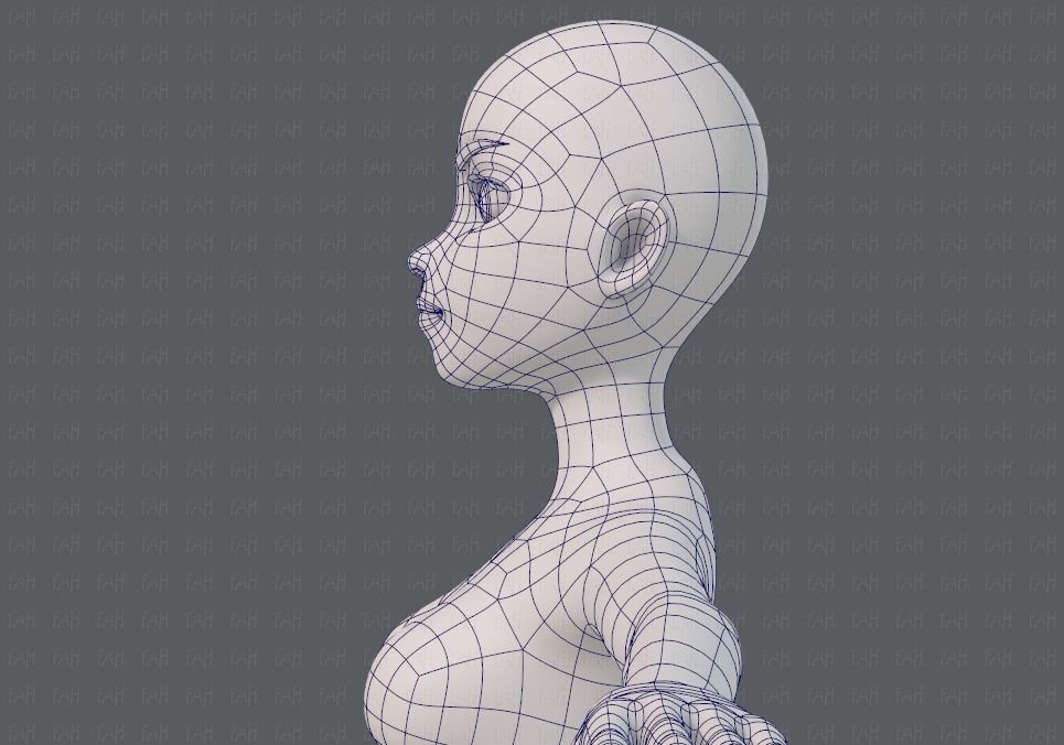 3D model Base mesh woman 19 VR / AR / low-poly | CGTrader