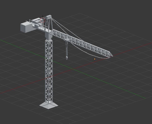 3D model Low Poly Crane VR / AR / low-poly | CGTrader