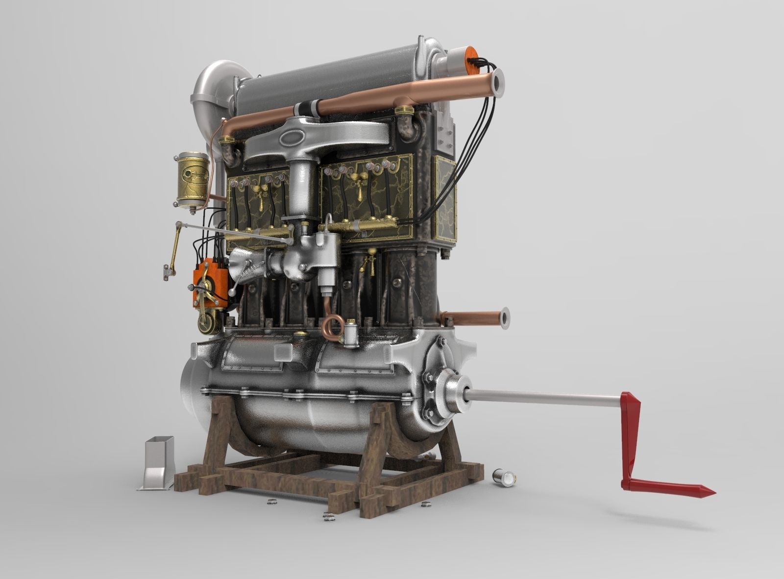 Engine Fiat S76 Beast of Turin 3D model | CGTrader