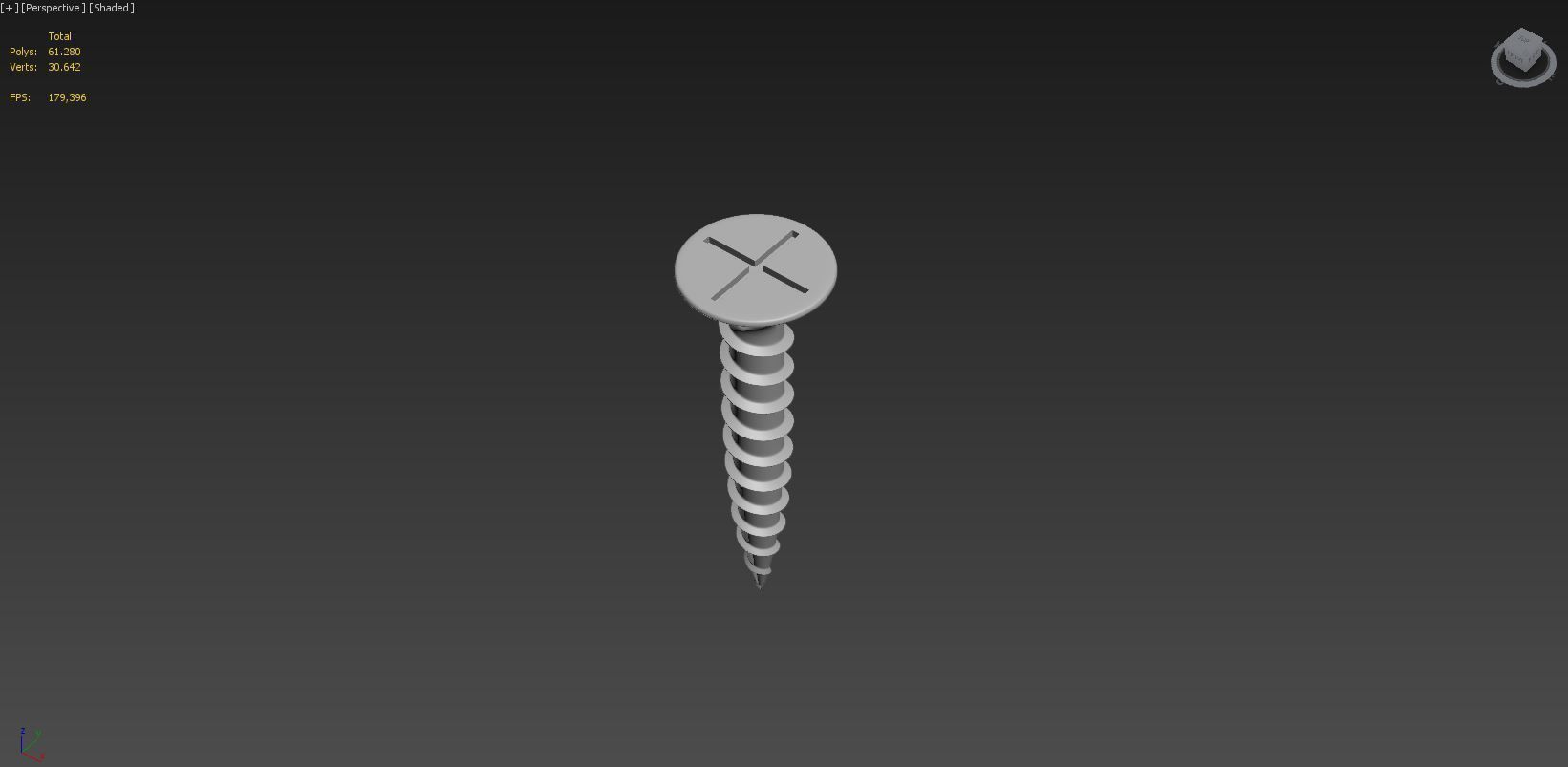 Screw 3D print model 3D model 3D printable | CGTrader