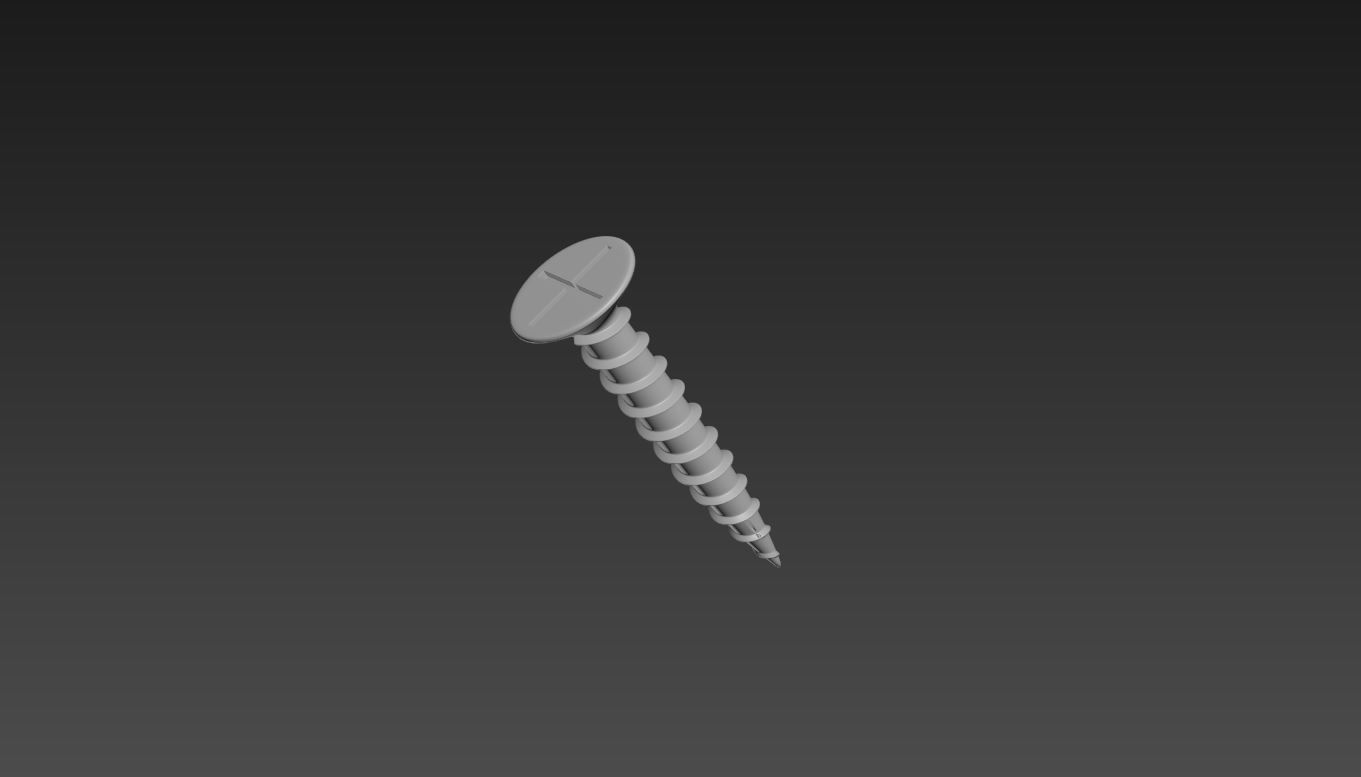 Screw 3D print model 3D model 3D printable | CGTrader