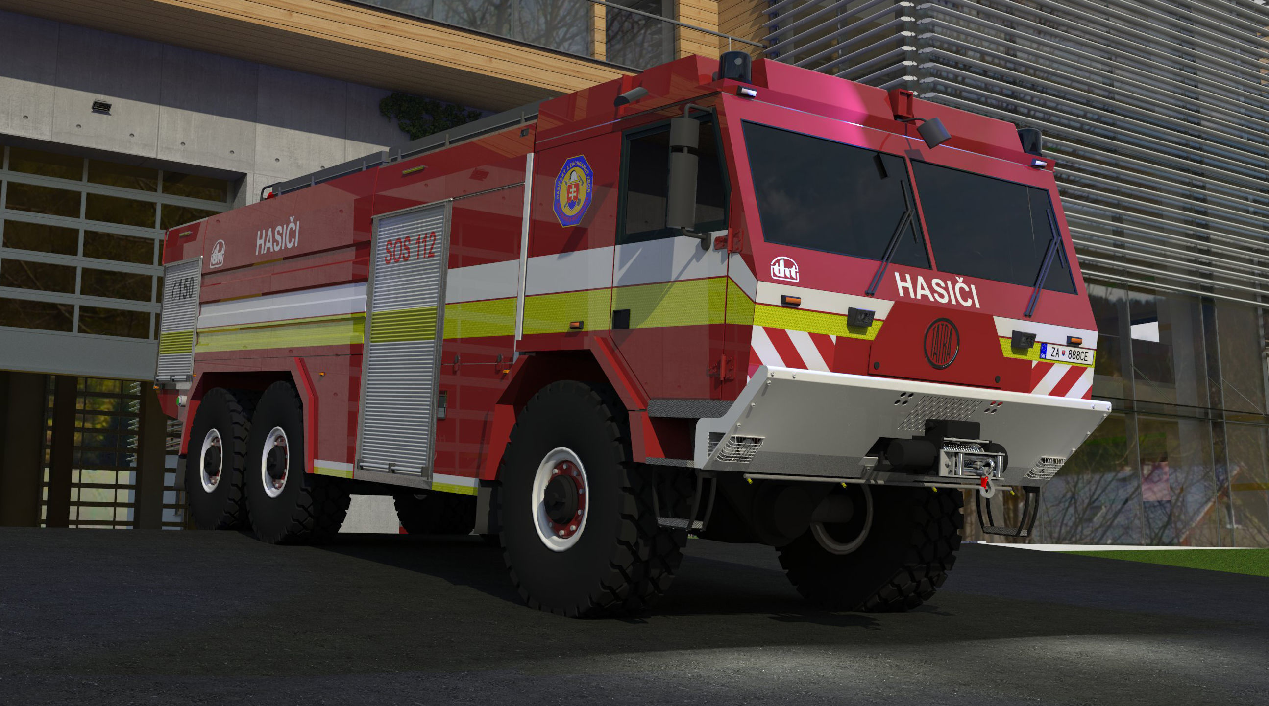 Tatra 815 - hasici 3D model SKP