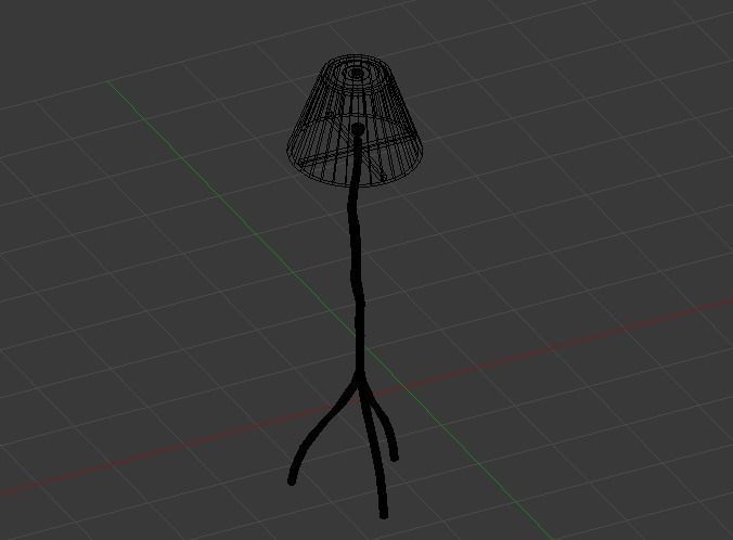 Modern Floor Lamp 3d Model - Twig Lamp free VR / AR / low-poly 3D model ...