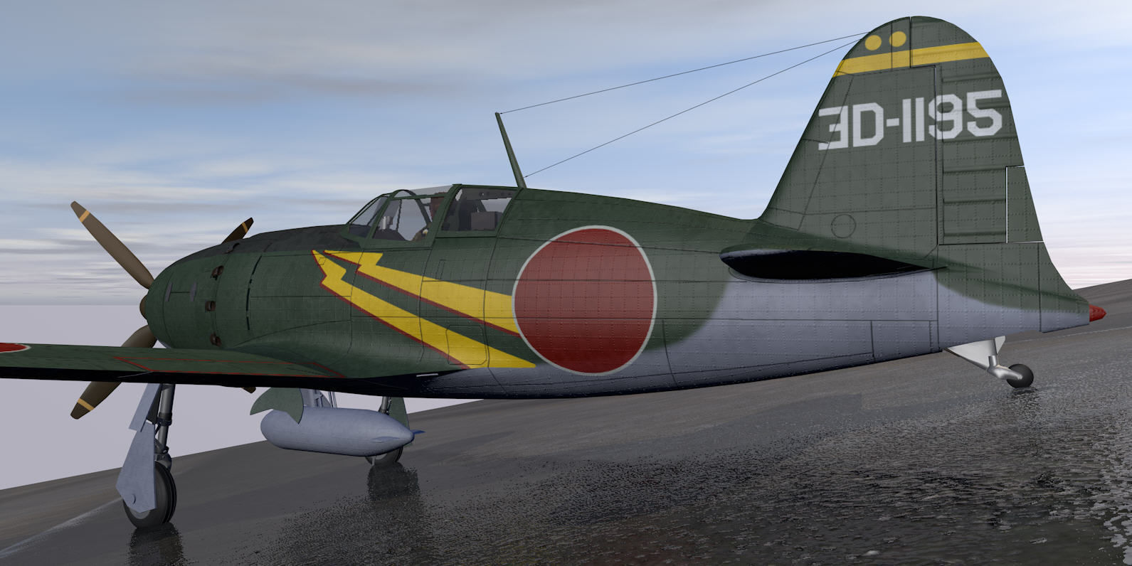 Mitsubishi J2M3 Raiden - aka Jack 3D model | CGTrader