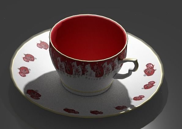 3D model Teacup Set VR / AR / low-poly | CGTrader