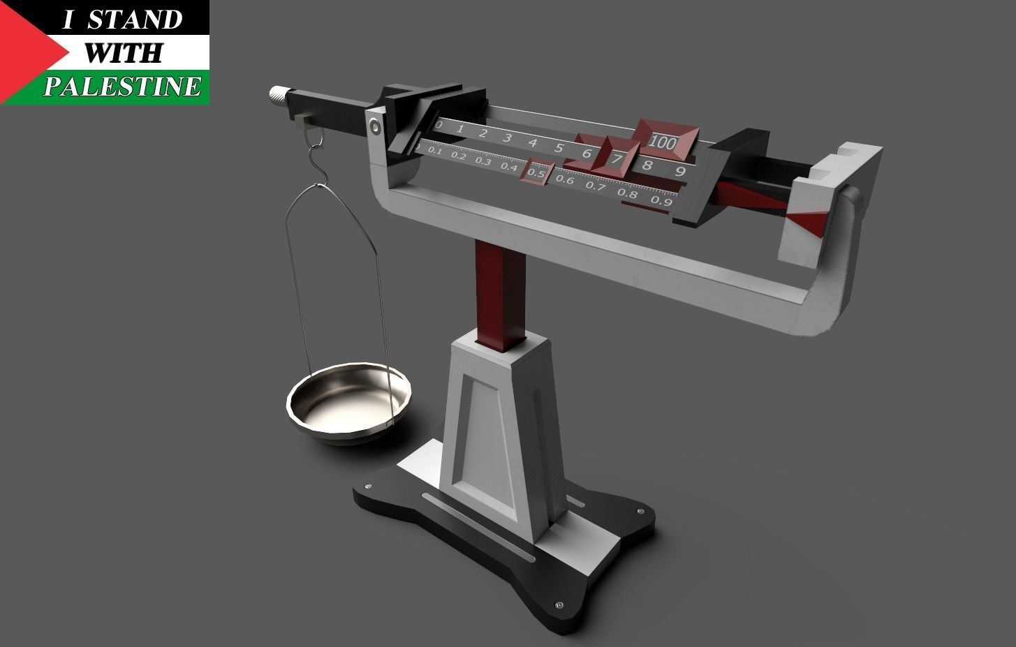 3D model Laboratory Balance Scales VR / AR / low-poly | CGTrader