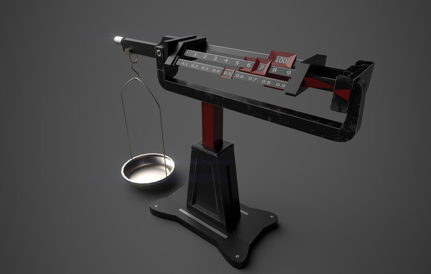 3D model Laboratory Balance Scales VR / AR / low-poly | CGTrader
