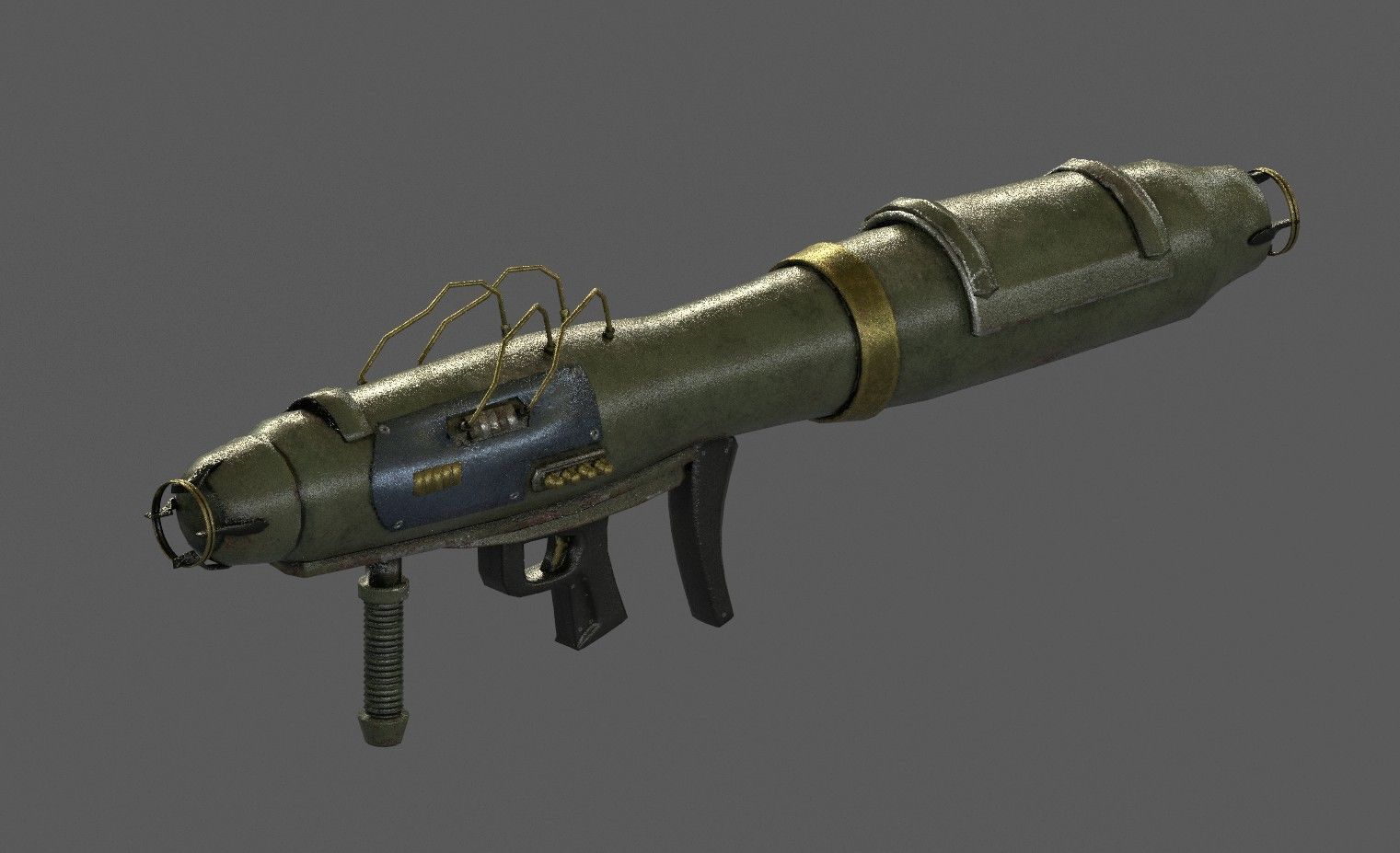 3D model rl futuristic gun VR / AR / low-poly | CGTrader