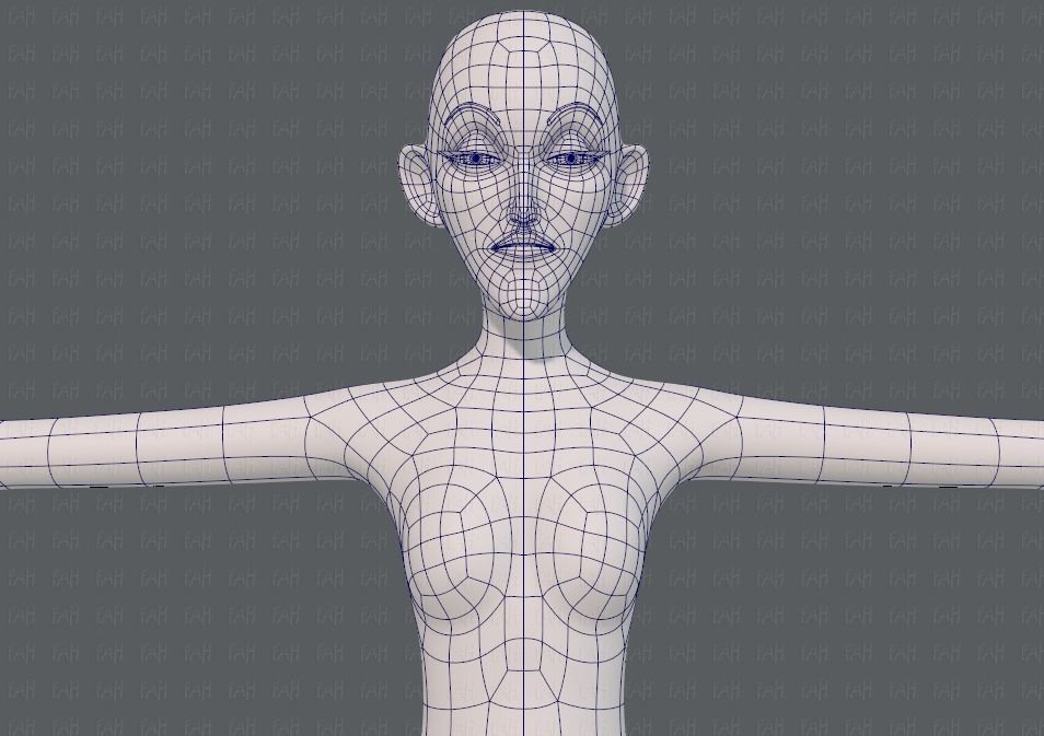 3D model Base mesh woman 21 VR / AR / low-poly | CGTrader