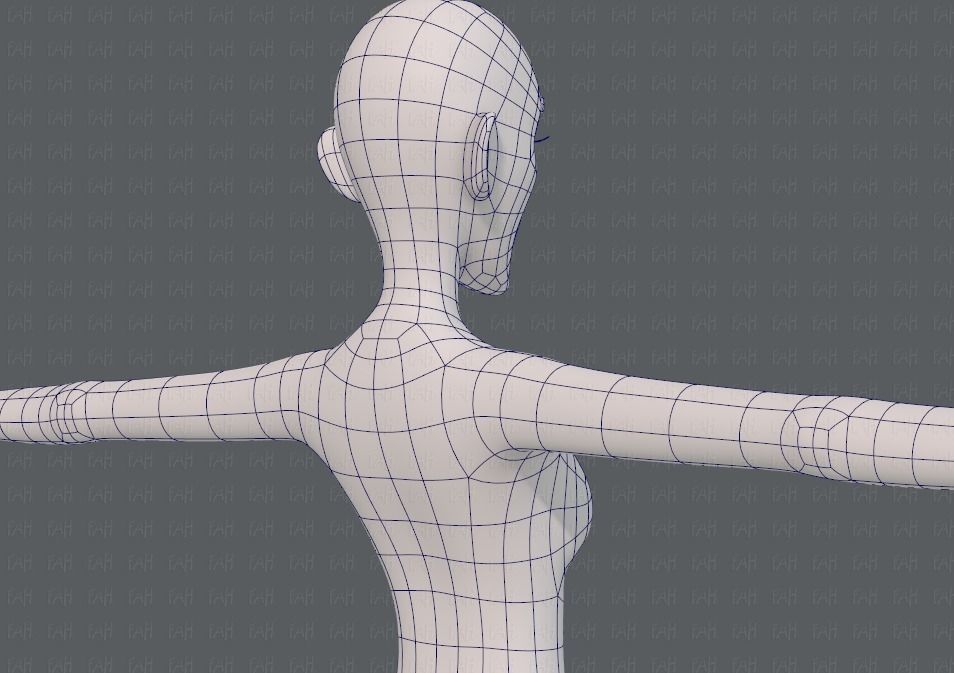 3D model Base mesh woman 21 VR / AR / low-poly | CGTrader
