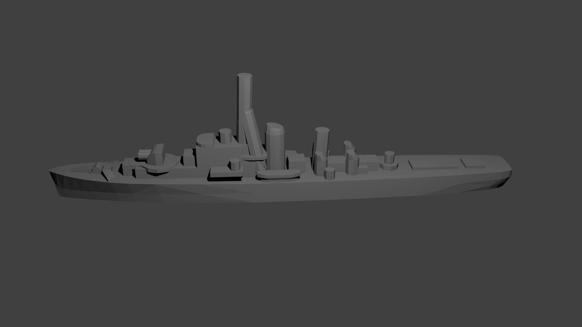 British River Class Frigate Warship 3D model 3D printable | CGTrader