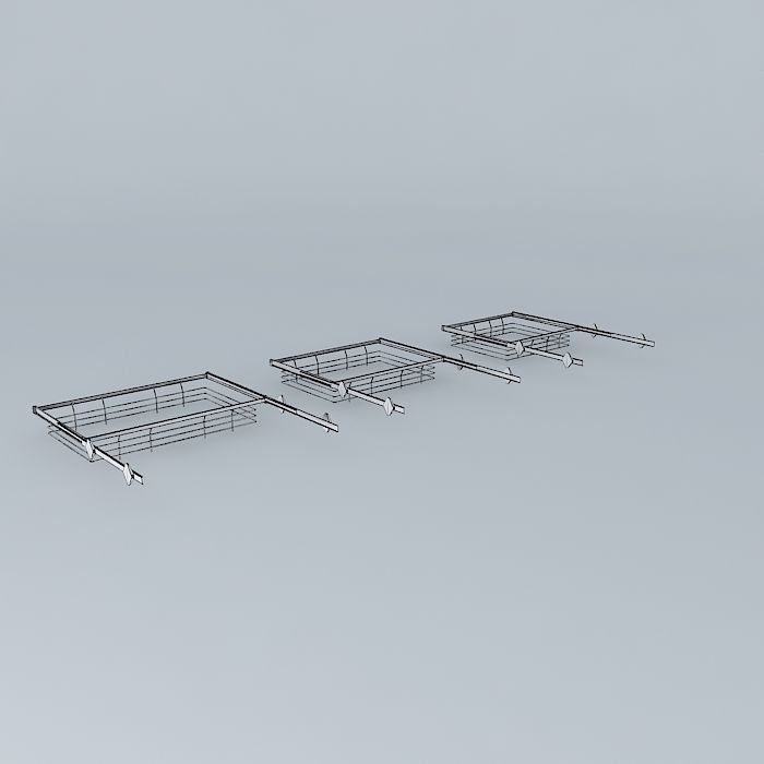 Hafele Pull out frame system 3D model | CGTrader